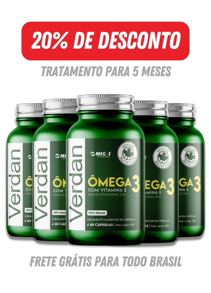 Ômega 3 com Vitamina E (60 Cápsulas) - VERDAN – Verdan